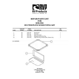 RVPS: 8330-5501 Ceiling Assembly Repair Parts List